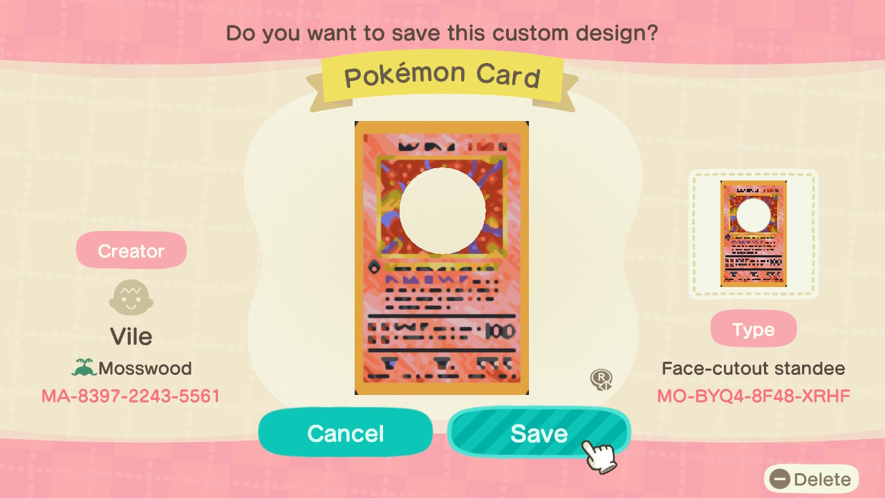 Motif Carte Pokémon | Animal Crossing New Horizons | Animal Crossing ...
